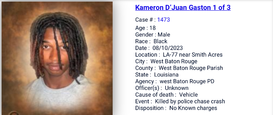 On This Day in 2023, Kameron Gaston was one of 3 young black men hunted ...