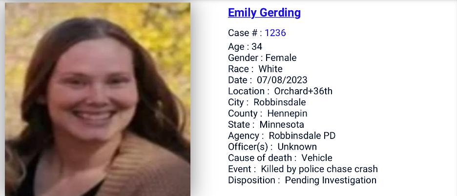 On This Day in 2023, Robbinsdale PD hunted a vehicle into the path of ...