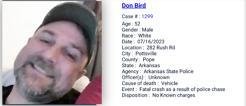 On This Day in 2023, Arkansas State Police hunted Don Bird to death on ...