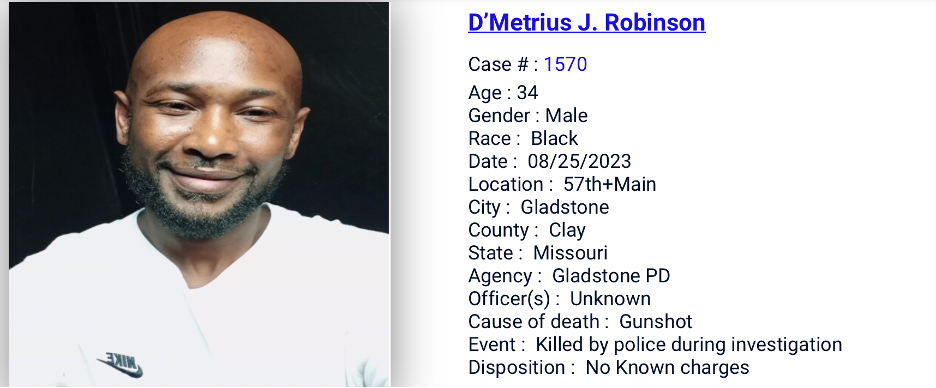 On This Day in 2023, Missouri Police killed D’Metrius Robinson ...