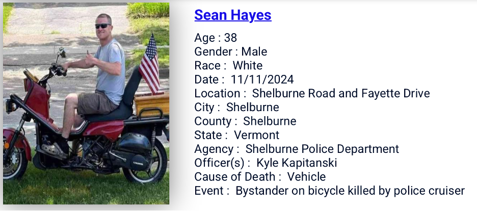 Surveillance video surfaced of cop killing pedestrian Sean Hayes in 11/ ...